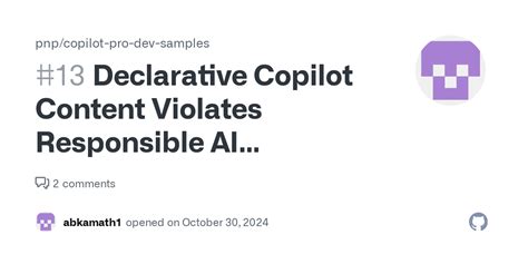 Declarative Copilot Content Violates Responsible Ai Guidelines · Issue