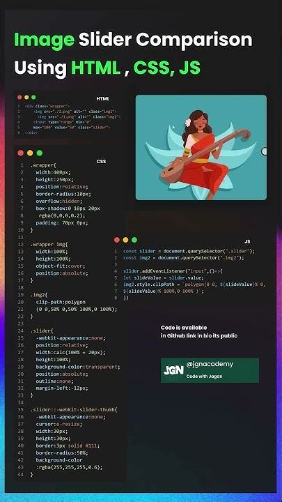 Image Slider Comparison Html Css Css3 Coding Shorts Code Programming Software Youtube