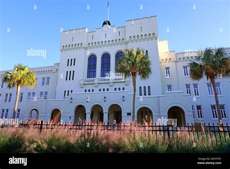 Charleston Sc 21 Nov 2019 View Of The Campus Of The Citadel The
