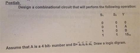 Solved Design A Combinational Circuit That Will Perform The Chegg