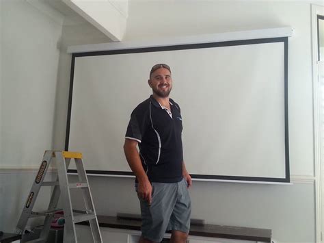 Projector Screen Install Dynamic Digital TV Gold Coast Brisbane