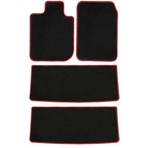 Ggbailey Toyota Highlander Black With Red Edging Carpet Car Mats