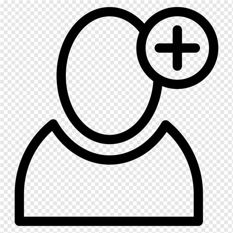 사용자 추가 더하기 Ui 개요 아이콘 Png Pngwing