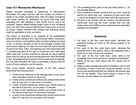 Case 101 Minentonka Warehouse Case 10 Minnetonka Warehouse Wayne
