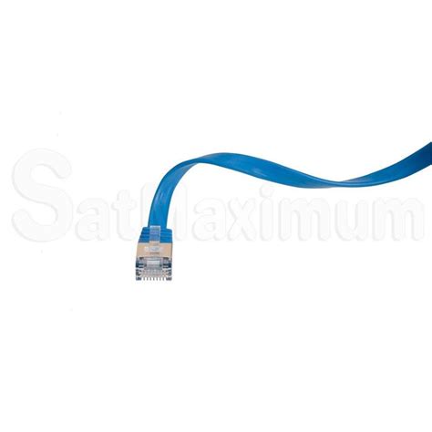 U FTP CAT7 Flat Shielded Ethernet Patch Cord Cable SatMaximum