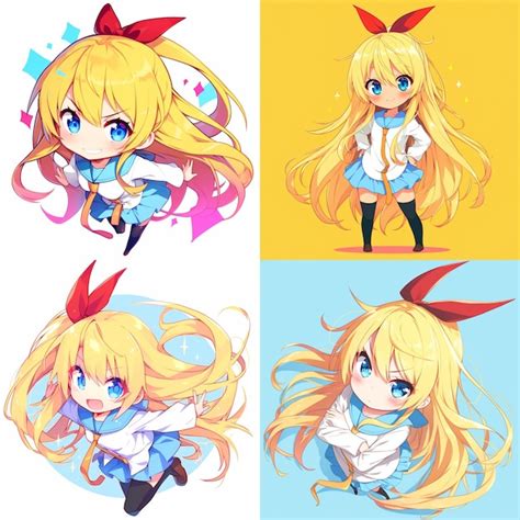 Premium Vector Chitoge Kirisaki