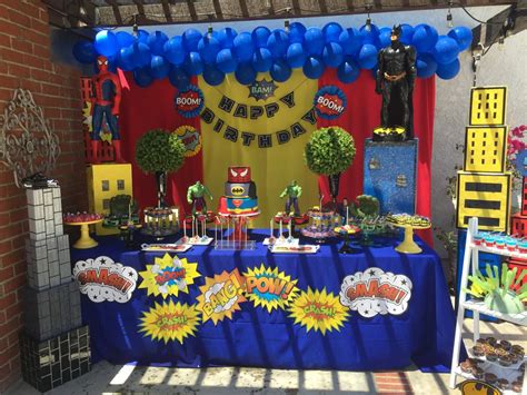 Superheroes Birthday Arthur Turns 4 Superhero Birthday Party