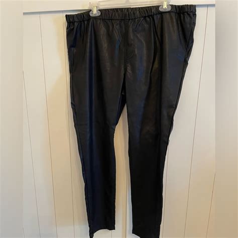 Dg2 By Diane Gilman Pants And Jumpsuits Dg2 Plus Size Faux Leather