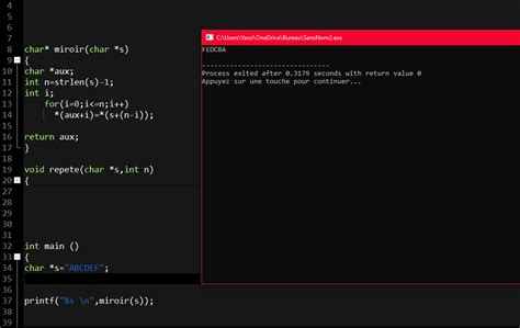 Inverser Une Chaîne De Caractères Avec Fonction Miroir Par Hamzasaber3 Page 1 Openclassrooms