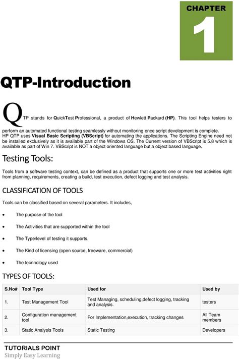 Qtp Tutorials Point Pdf Clevervm