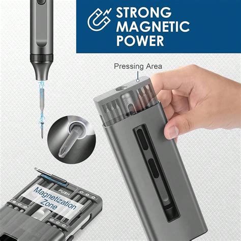 طقم مفكات كهربائية قابلة للشحن 50 في 1 ، مفك براغي متعدد الوظائف بعزم