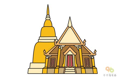 漂亮的教堂简笔画 建筑简笔画