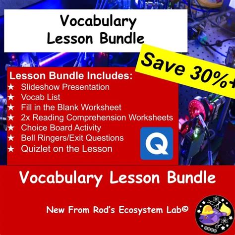 Advanced Algorithms Vocabulary Lesson Bundle Wanswer Keys Editable
