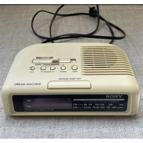 Vintage Sony Icf C25 Dream Machine Alarm Clock Radio Tested And Working