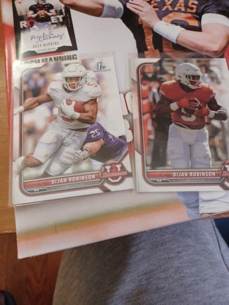 Free 2 Bijan Robinson Bowman U Sports Trading Cards Auctions For Free Stuff
