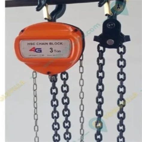 Mild Steel Hsc Chain Block 3 Ton 3 Mtr For Single Grinder Crane At Rs 4050 In Ludhiana