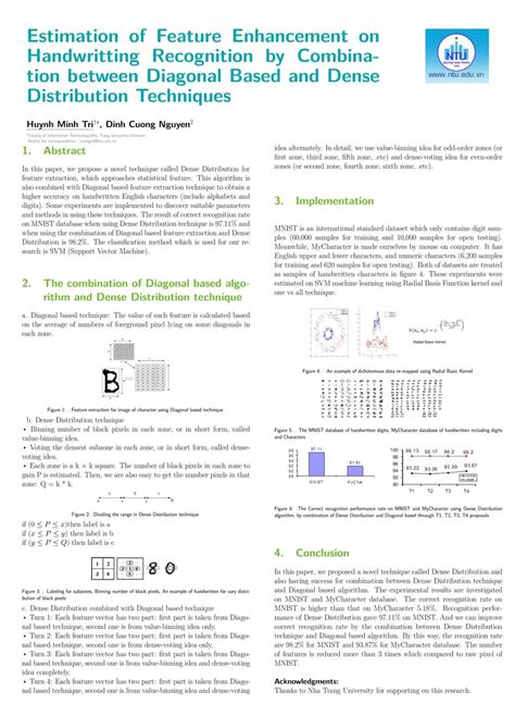 Pdf Estimation Of Feature Enhancement On Handwritting Recognition By