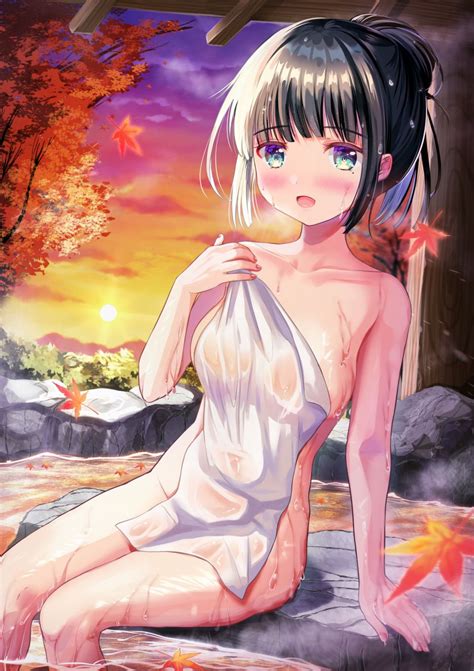 插画 CG Izmk1028 Naked 温泉 毛巾 74929 Voiux 图库