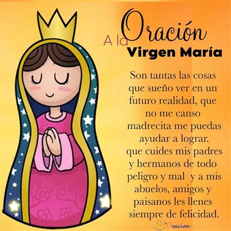 Oración A La Virgen María Para Niños 🙏 La Oracion