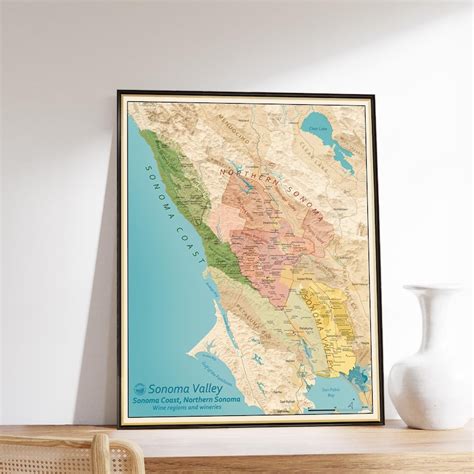 River Of Wine Map Etsy