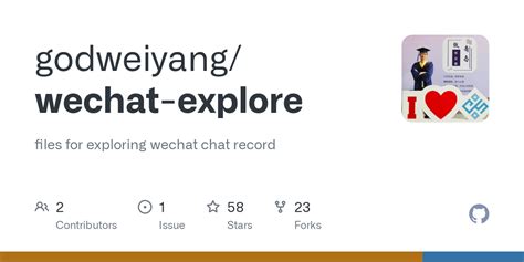 GitHub Godweiyang Wechat Explore Files For Exploring Wechat Chat Record