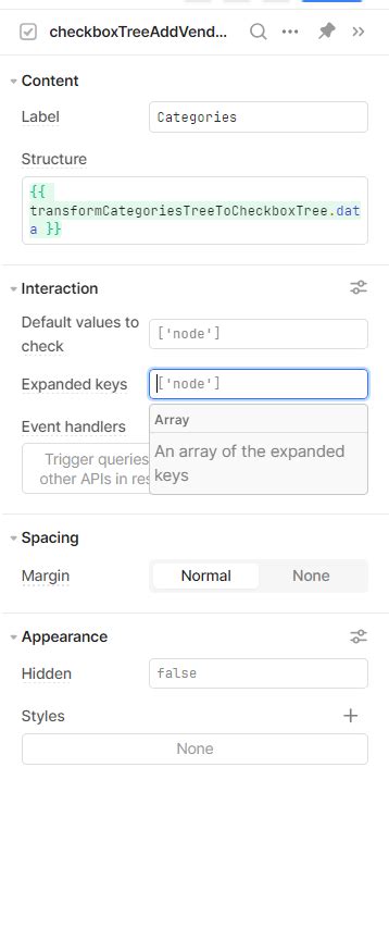 Is There A Way To Expand All Checkbox Tree Keys By Default 💬 App