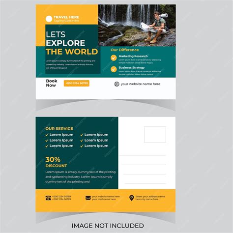 Travel Holiday Vacation Postcard Design Template Vacation Postcard Design Template Company