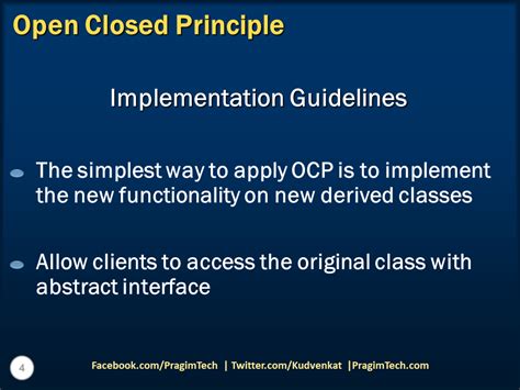 Sql Server Net And C Video Tutorial Open Closed Principle Slides