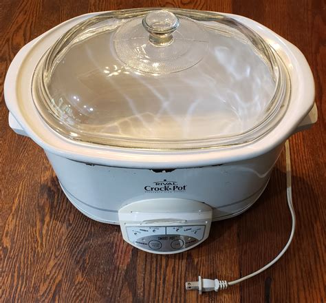 Rival Crock Pot Slow Cooker White Smart Pot