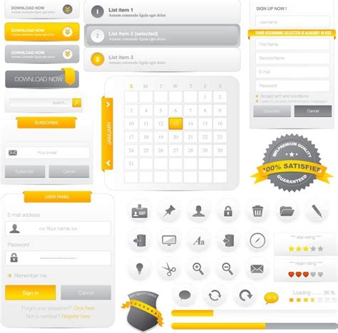 Descarga Gratis Del Vector Web Design Navigation Menu 01 Freeimages
