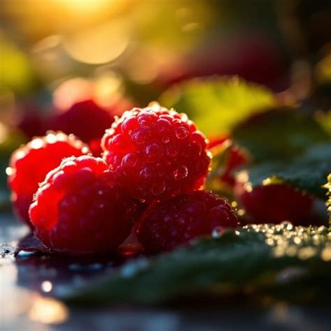 Free Dewy Ruby Treasures Image Raspberries Berries Fruit Download At Stockcake