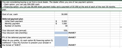 Solved Please Only Use Excel Formula You Are Considering