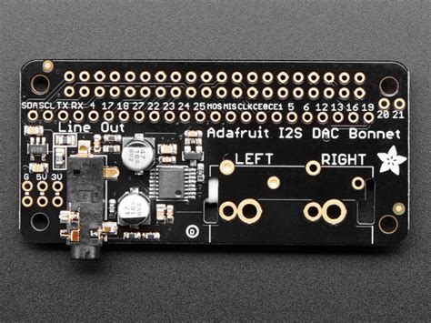 Overview Adafruit I2s Audio Bonnet For Raspberry Pi Adafruit Learning System
