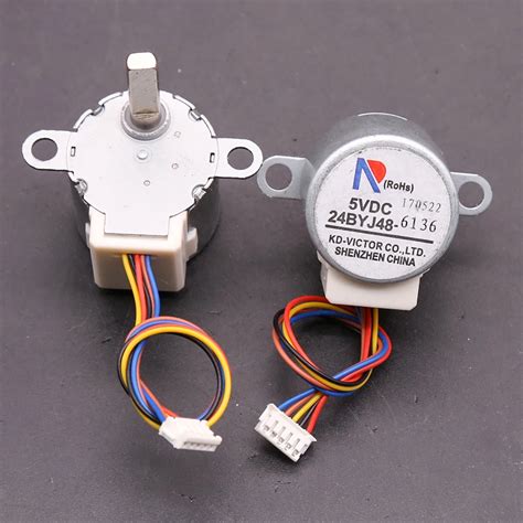 24 Mm 24byj48 Dc 5v Cnc Redukciós Léptetőmotor 4 Fázisú 5 Vezetékes