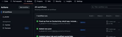 Github Actions Auto Build Jekyll Docker Container And Push To Docker