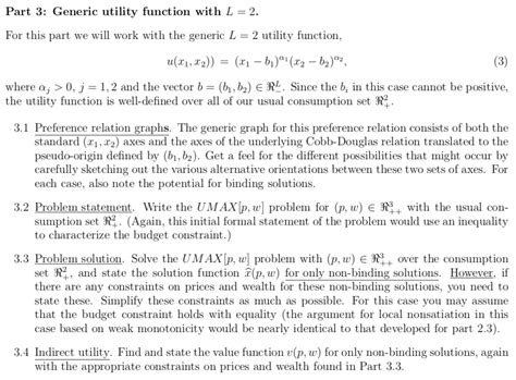 Part 3 Generic Utility Function With L 2 For This