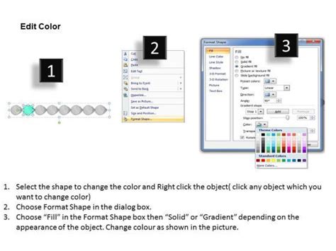 Ppt Interconnected Circular Arrows Horizontal Line State Diagram Cyan Pow