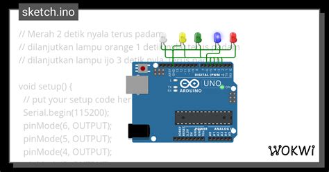 Praktik Mikroprosesor Wokwi ESP32 STM32 Arduino Simulator
