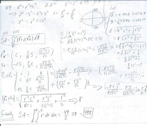 Vector Calculus Setting Up Surface Area Integral • Physics Forums