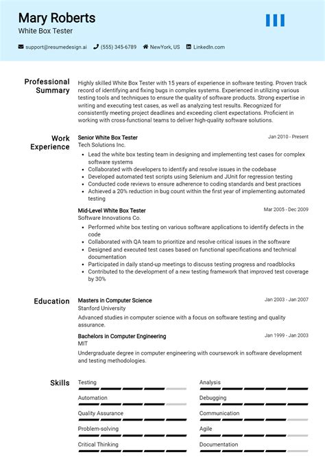 24 Performance Tester Resume Examples And Templates For 2025 Top Tips Resumedesignai