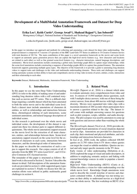pdf development of a multimodal annotation framework and dataset for