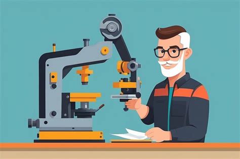 Flat Style Vector Assembler Character Illustration Premium Ai