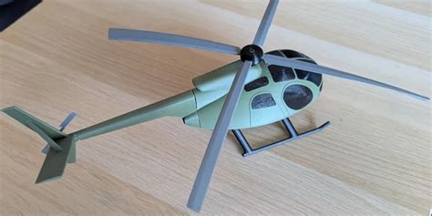 Oh 6 Cayuse Helicopter Loach Free 3d Print Model Makerworld