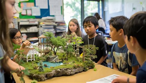 Premium Photo Elementary School Environmental Classroom Students Are Learning About