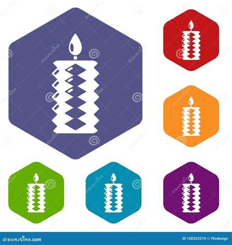 Icono De La Decoraci N De La Vela Estilo Negro Simple Ilustraci N Del Vector Ilustraci N De