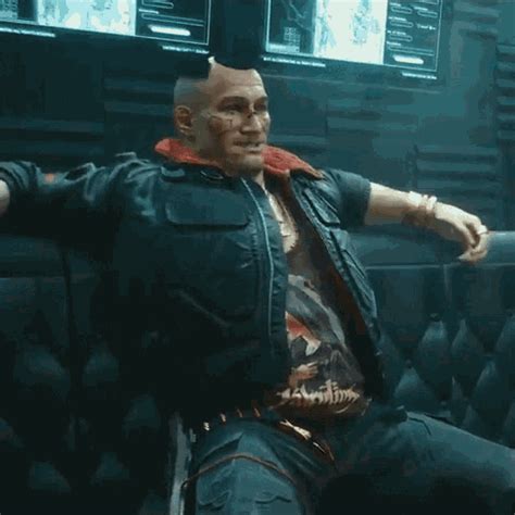 Laughing Jackie Welles Gif Laughing Jackie Welles Cyberpunk Discover Share Gifs