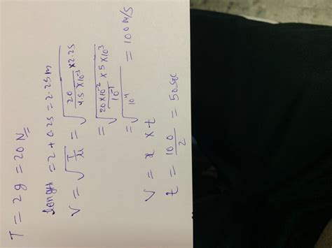 in the figure the string has a mass 4 5 g how much time will it take
