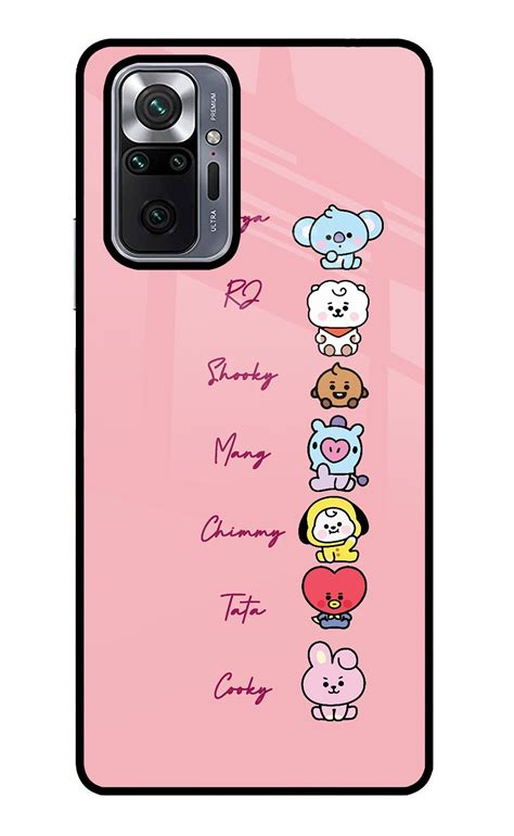 Buy Now Bts Names Glass Case For Redmi Note 10 Pro Online Casekaro