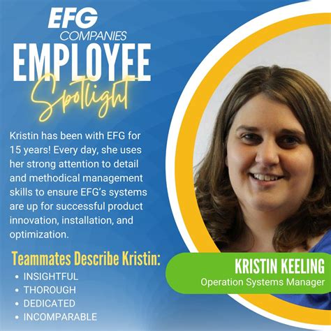 Efg Companies On Linkedin Get To Know Kristin Keeling Manager