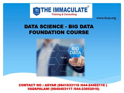 Data Science Big Data Foundation Course Pptx